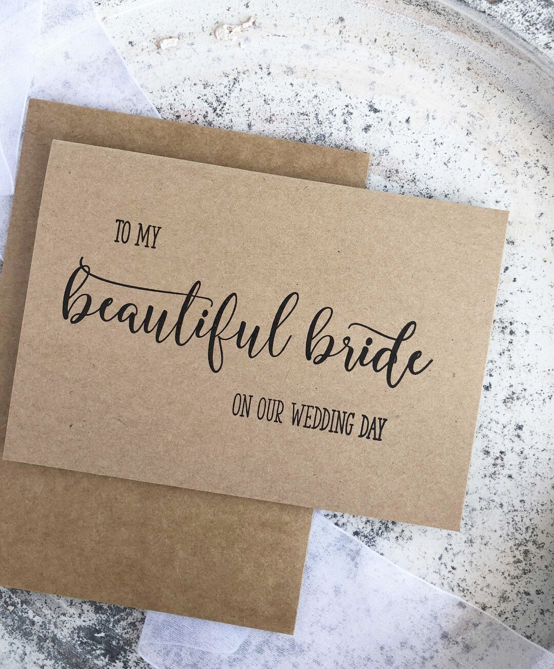 Beautiful Bride Wedding Day Card, for Bride and Groom, on Our Wedding ...