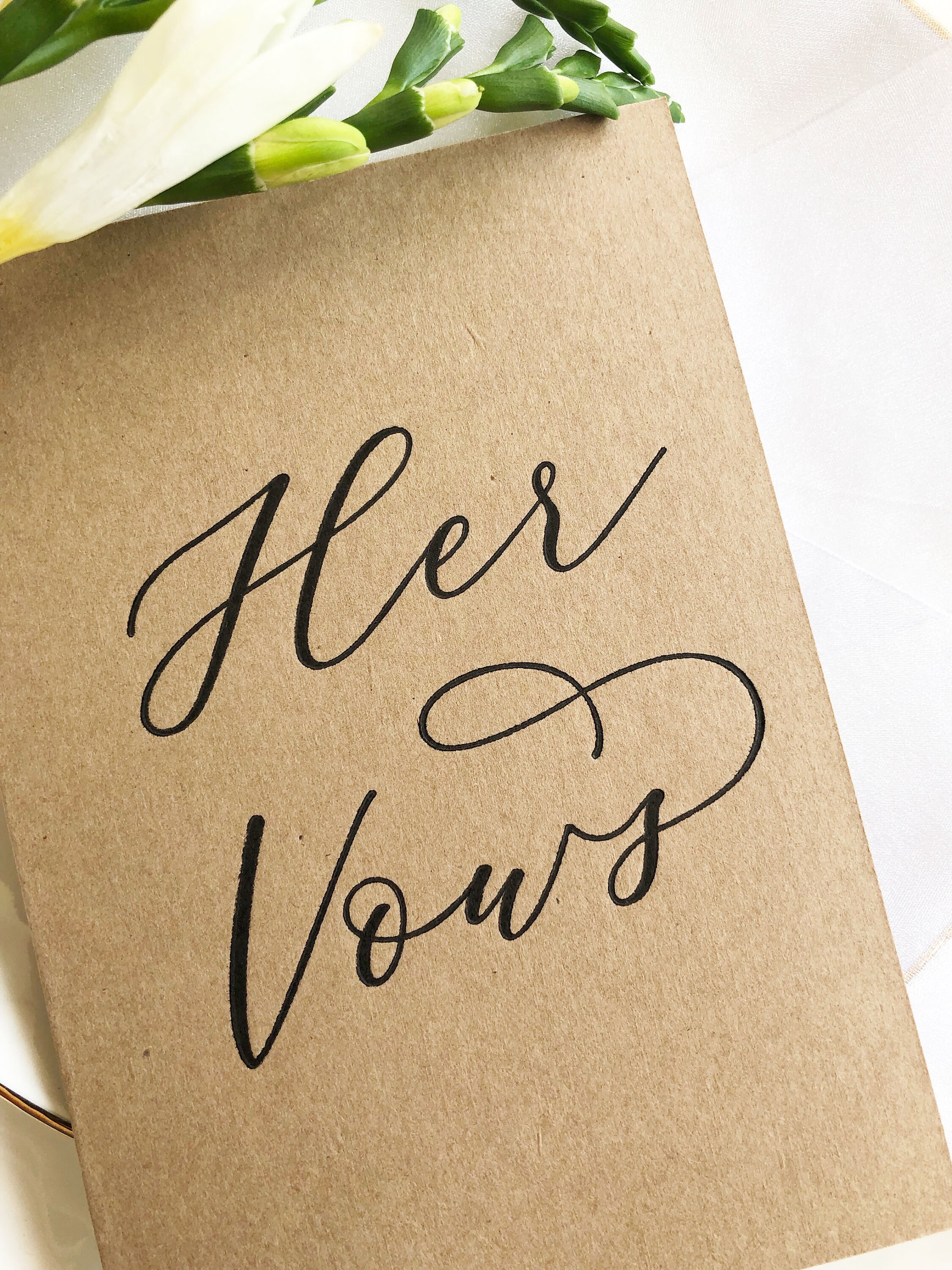 Rustic Bride and Groom Wedding Vows Marriage Vow Keepsake | Etsy