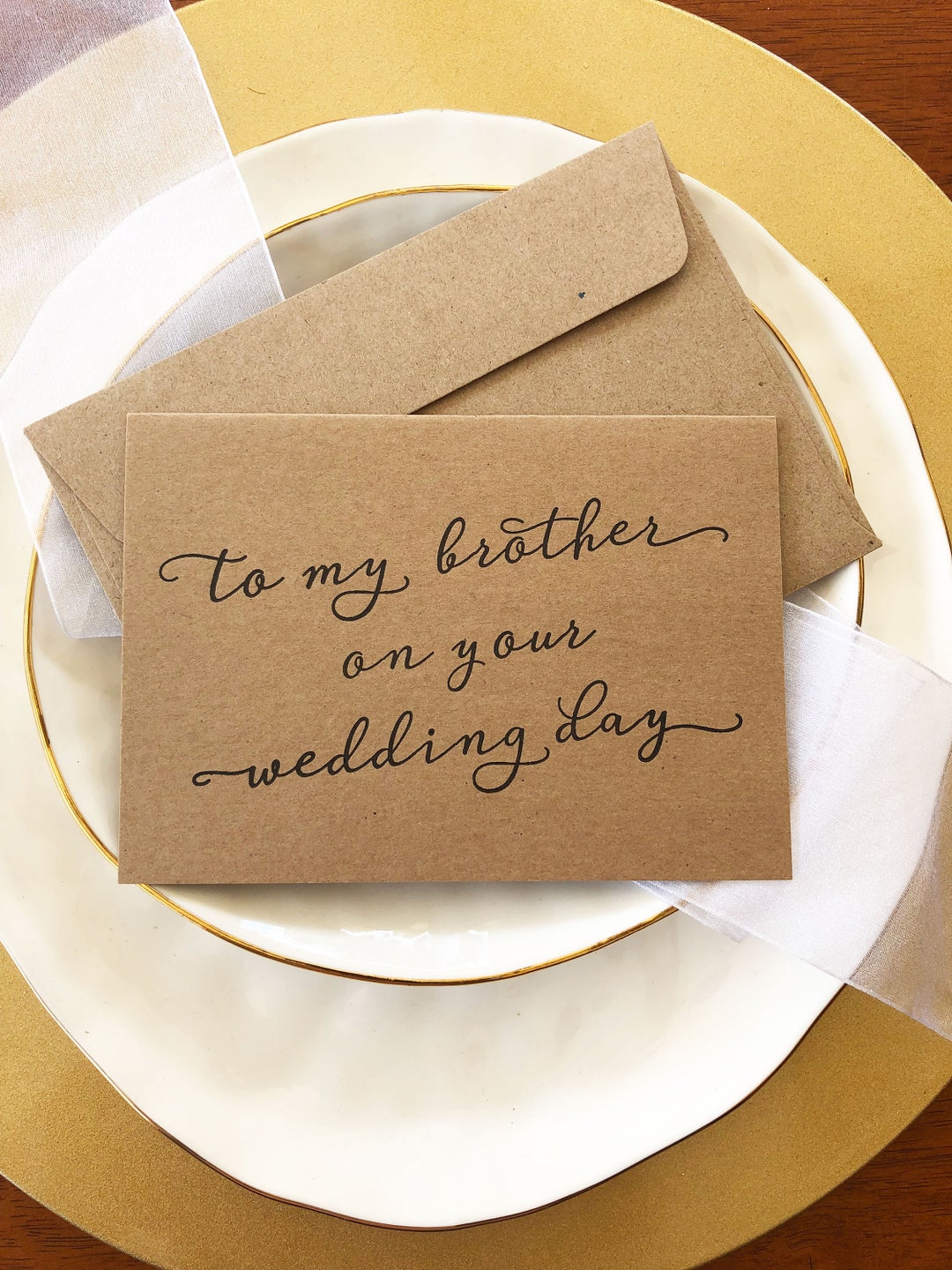 To My Brother on Your Wedding Day Card, Brother Wedding Gifts, for ...