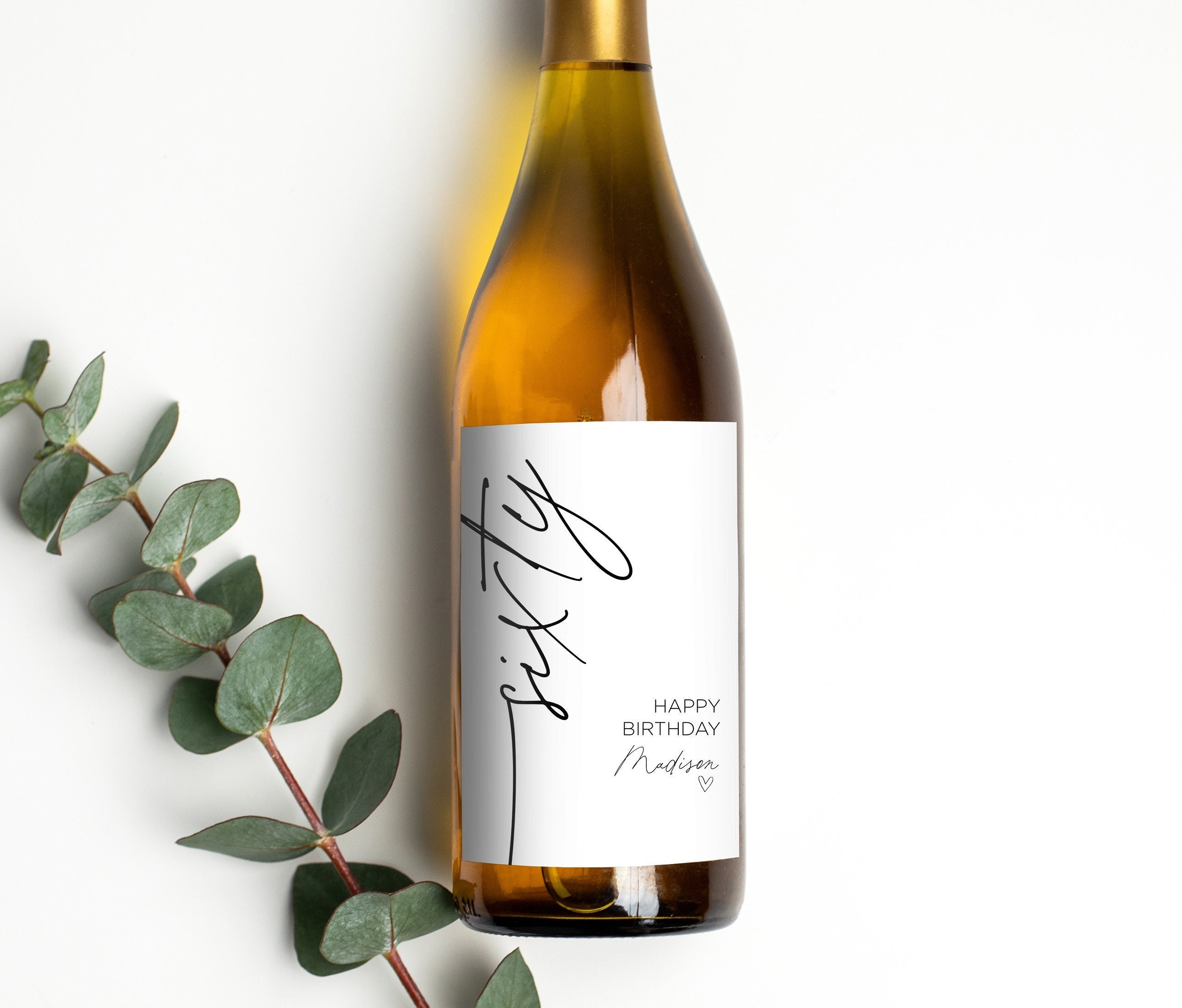 Fun 60th Birthday Wine Bottle Labels Turning Sixty Sixtieth | Etsy ...