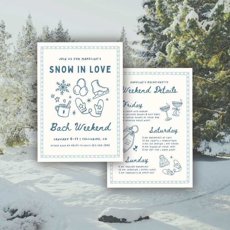 Bachelorette Trip Winter - Etsy