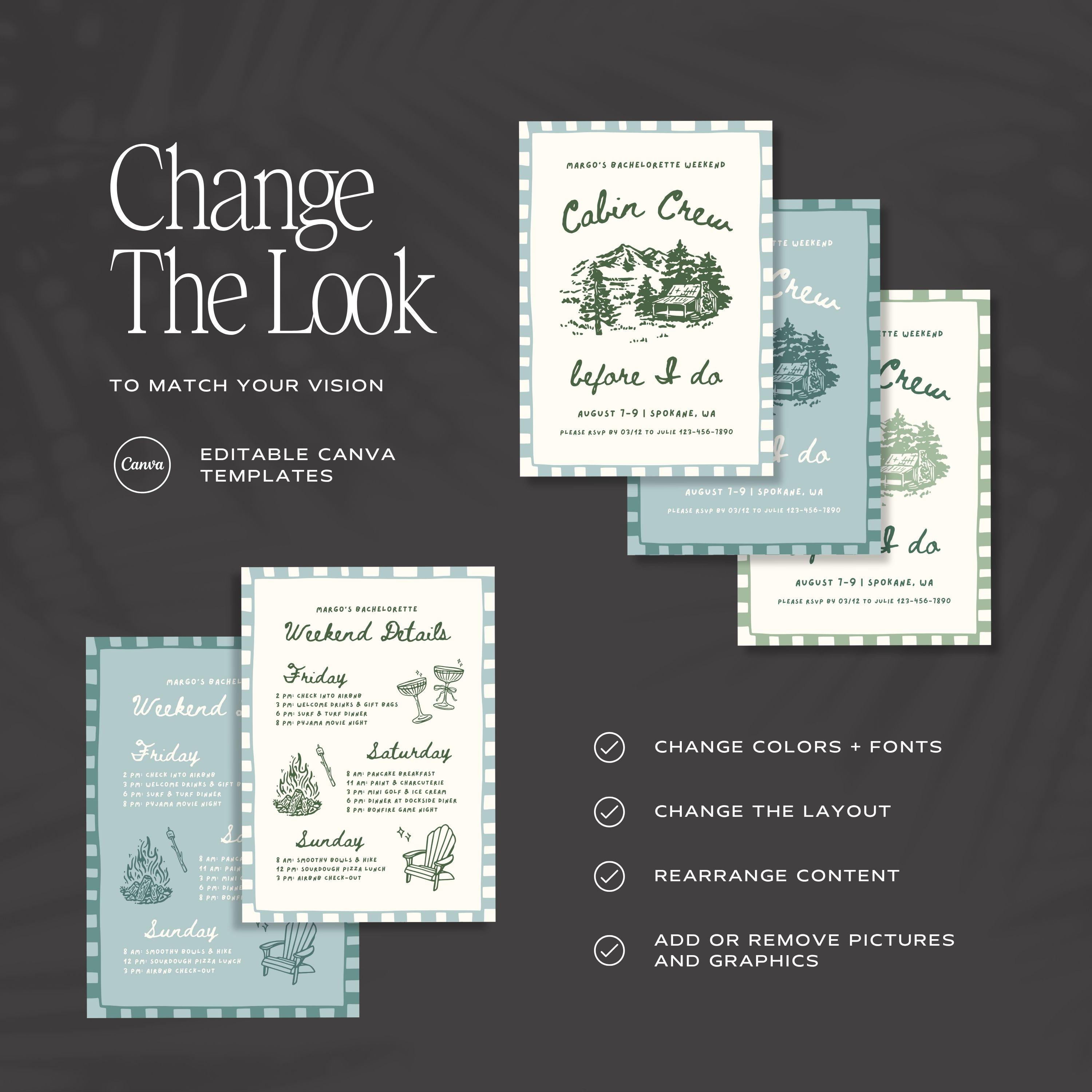 Cabin Crew Before I Do Bachelorette Invitation Template: Camp Bach ...