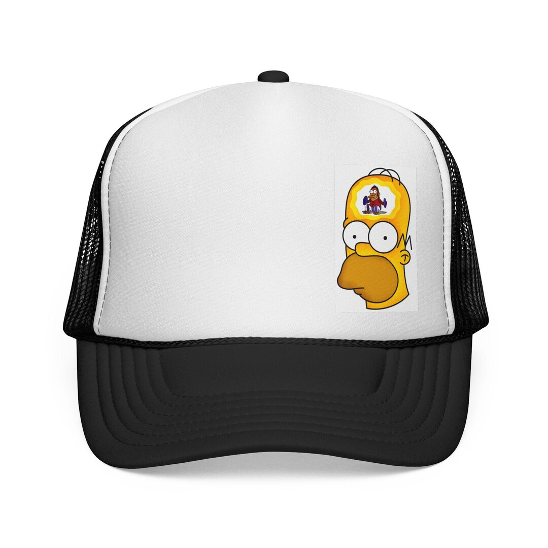 Homer Simpson Trucker Cap, Funny Cartoon Dad Hat - Etsy