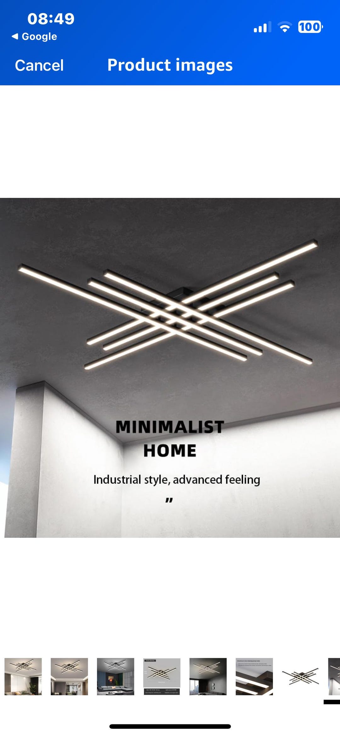LED Ceiling Light, Long Strip Interior Design Ceiling Light Aisle ...