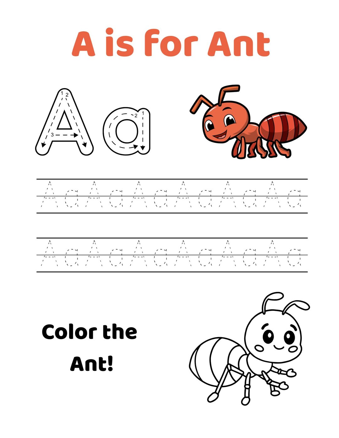 Pet Alphabet Tracing Pages - Etsy