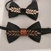 Black Bowtie, Copper Mens Silk Bow Tie for Men, Gold Wedding Bow Tie Black Satin Bowtie ...