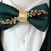 Black Bowtie, Gold Mens Silk Bow Tie for Men, Gold Wedding Bow Tie Black Satin Bowtie Bow Tie ...