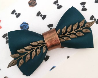 Royal Blue Bow Tie Silver Rose Flower Boutonniere Set Blue - Etsy