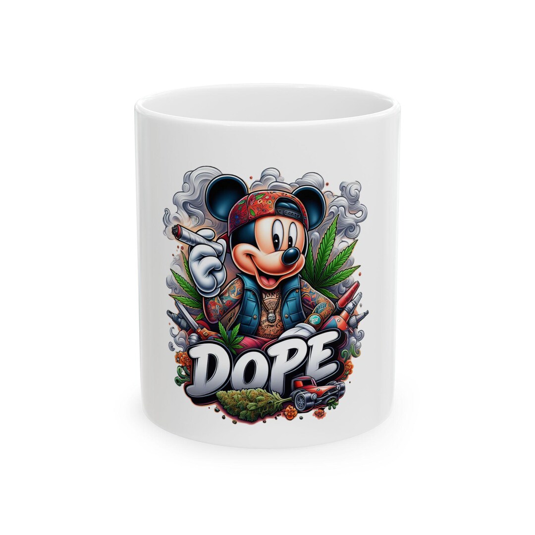 Playful Mickey Mouse Mug - Dope Theme, Cartoon Fan Gift, Coffee Lover's ...