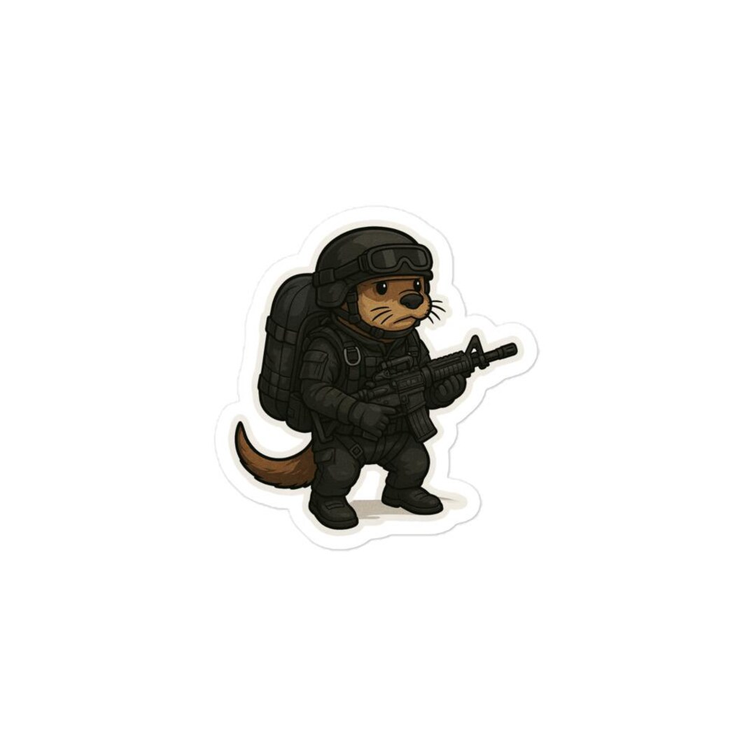 Sticker "tactical Otter - Parachute" - Etsy