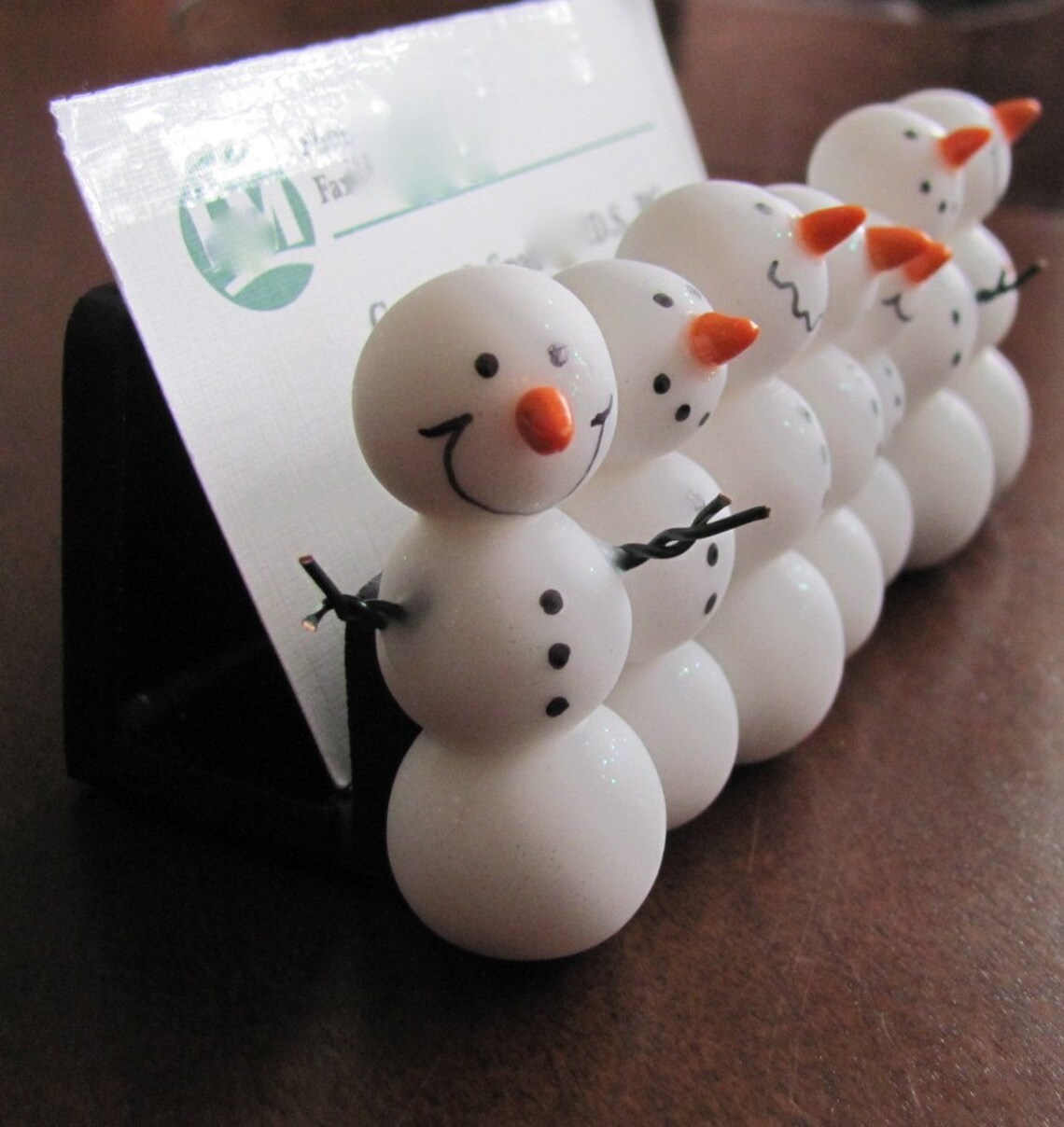 Snowman Business Card Holder - Etsy
