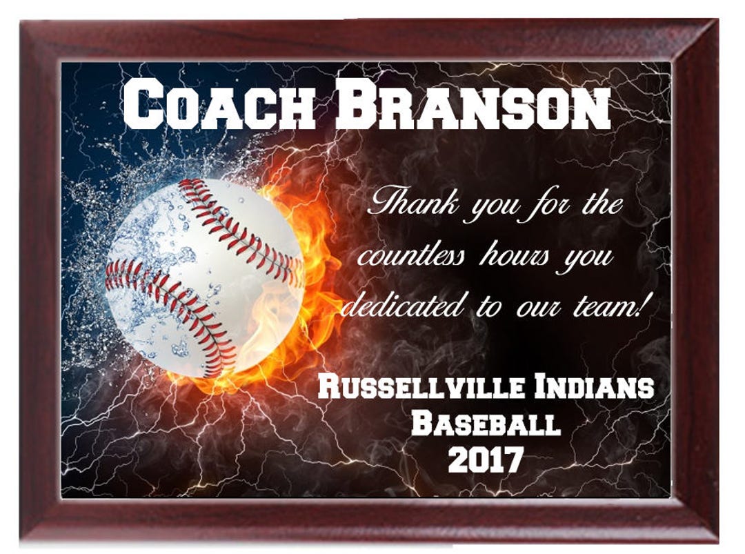 Personalized Coaches Award Plaques, Sports Award, Basketball, Football ...
