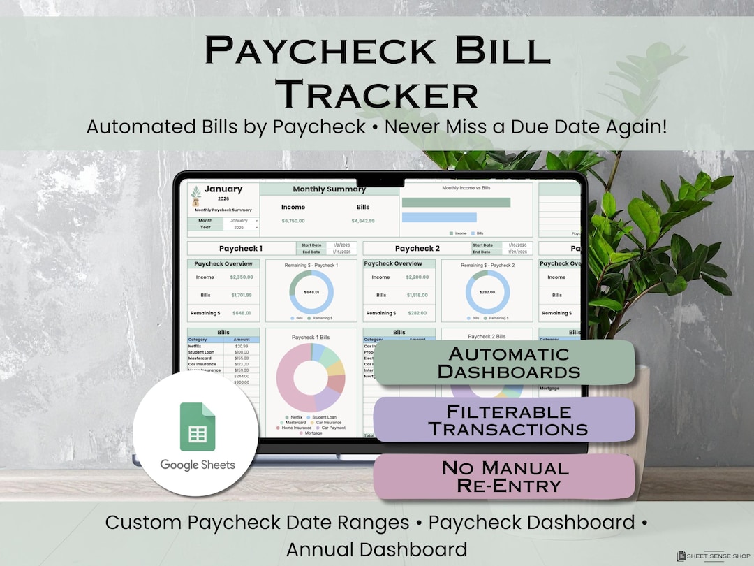 Feuille de calcul de suivi des chèques de paie, suivi des dépenses ...