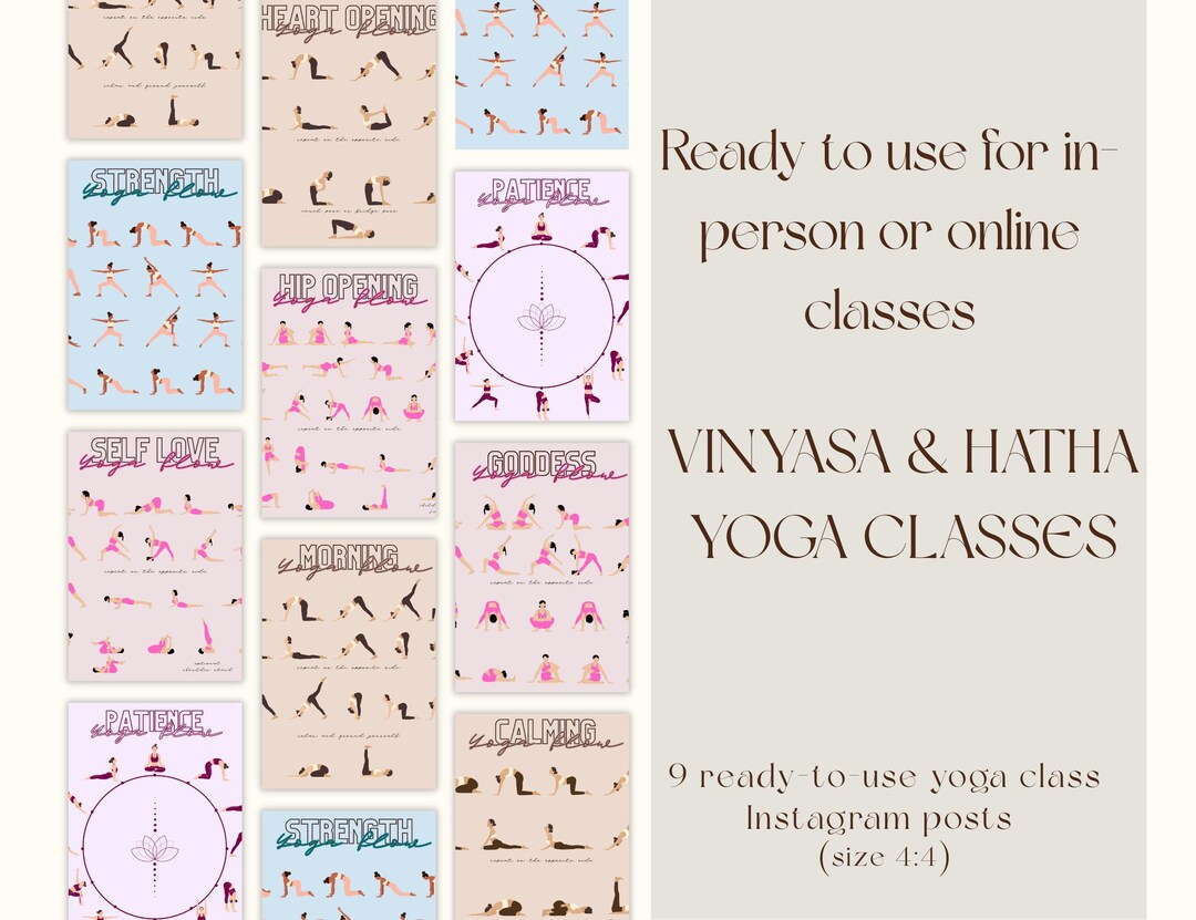 Yoga Flow Sequences: Vinyasa & Hatha Class Plans (digital Download) - Etsy