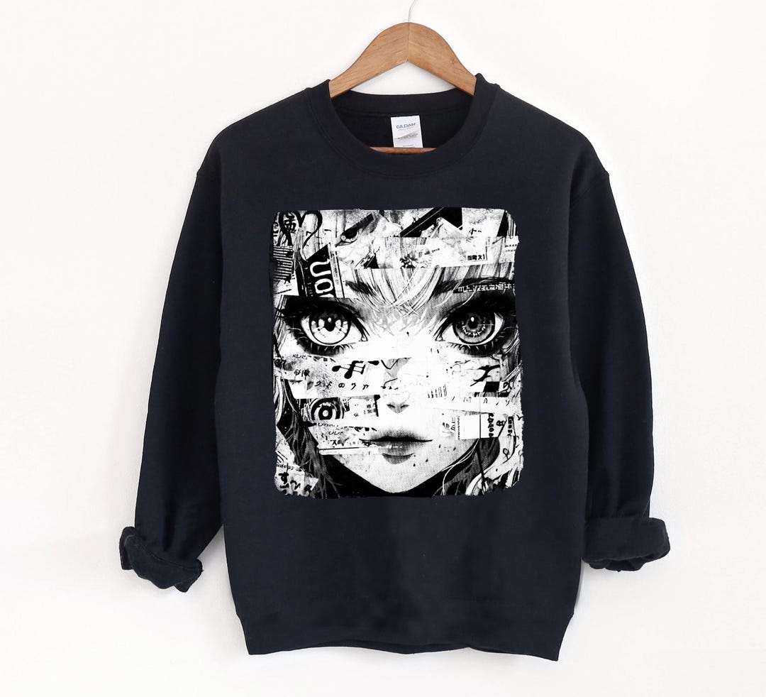 Tomie Anime Eyes Sweatshirt, Gothic Manga Shirt - Etsy