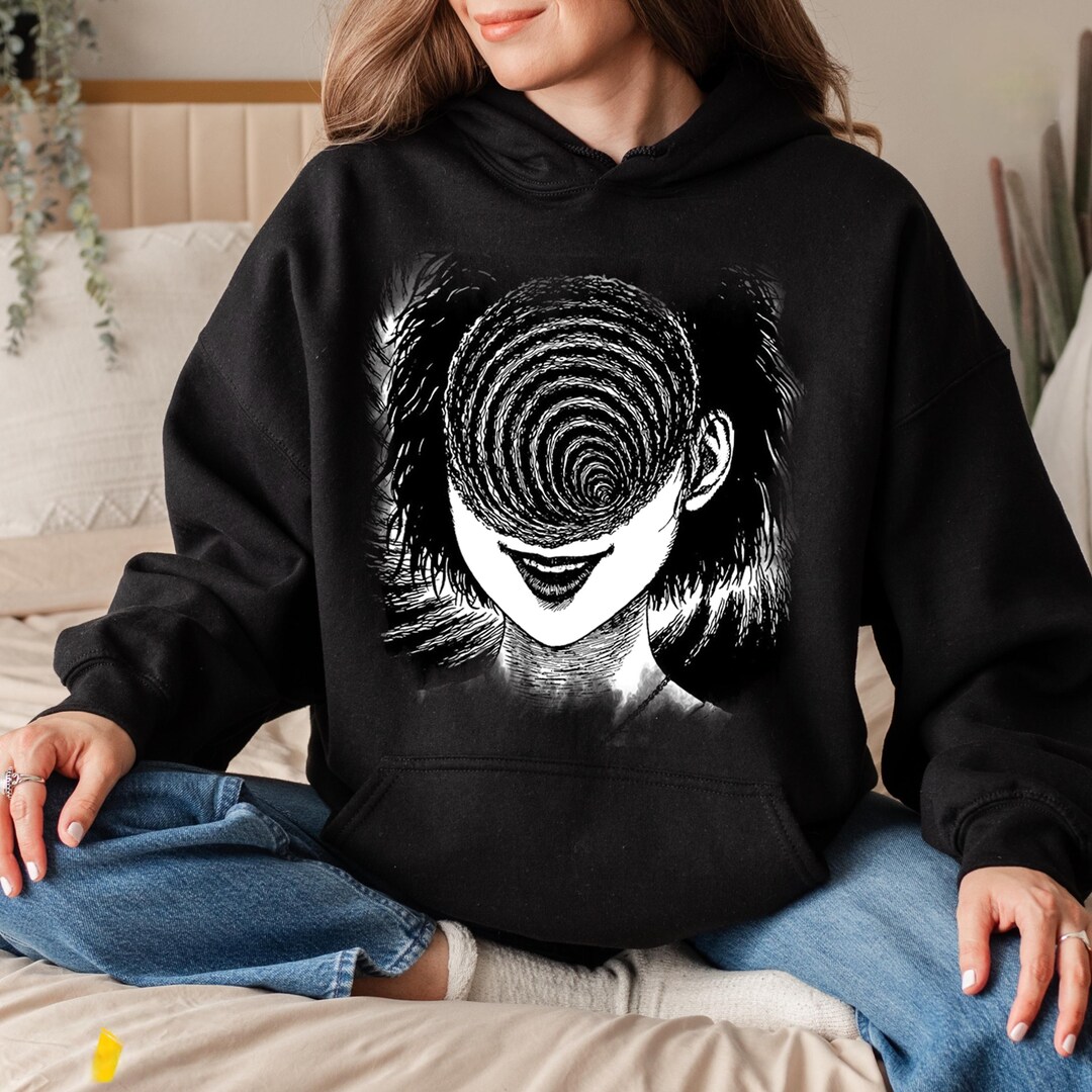 Tomie Anime Hoodie, Gothic Manga Sweatshirt, Creepy Girl Eyes - Etsy