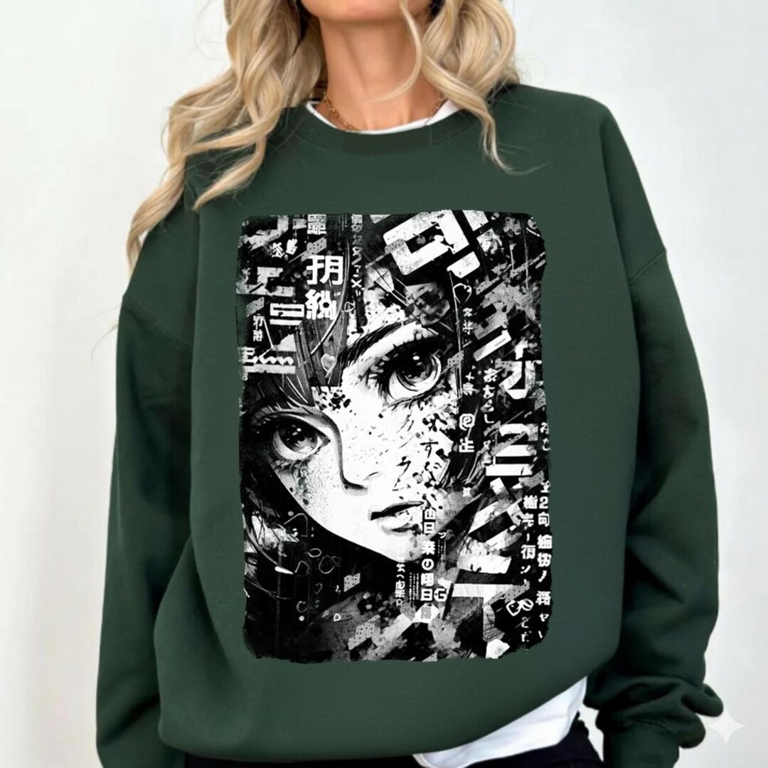 Tomie Horror Manga Sweatshirt, 90s Gothic Anime Sweater - Etsy