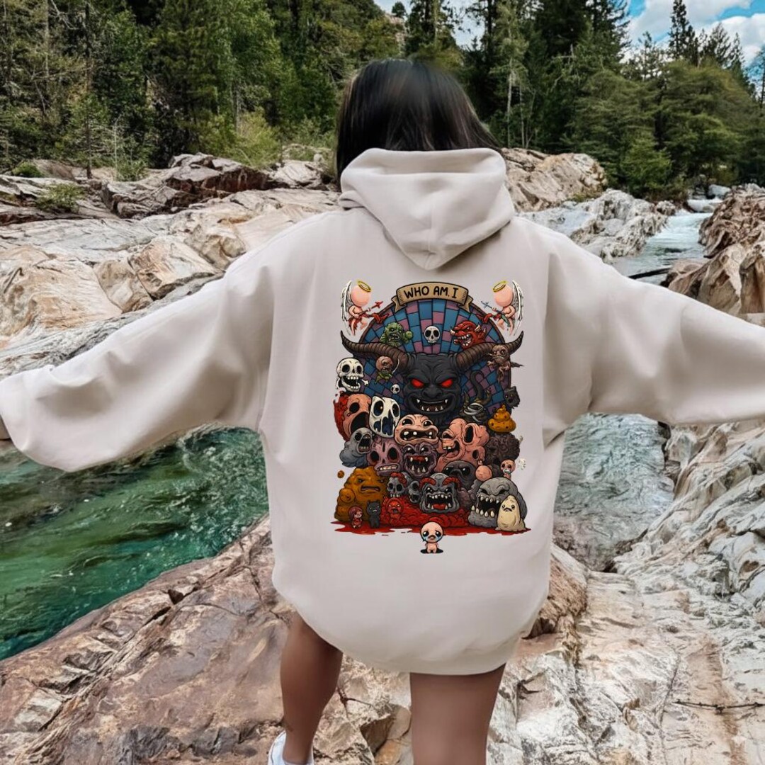 The Binding of Isaac Hoodie, Retro Indie Game Fan Sweater, Gamer Hoodie ...