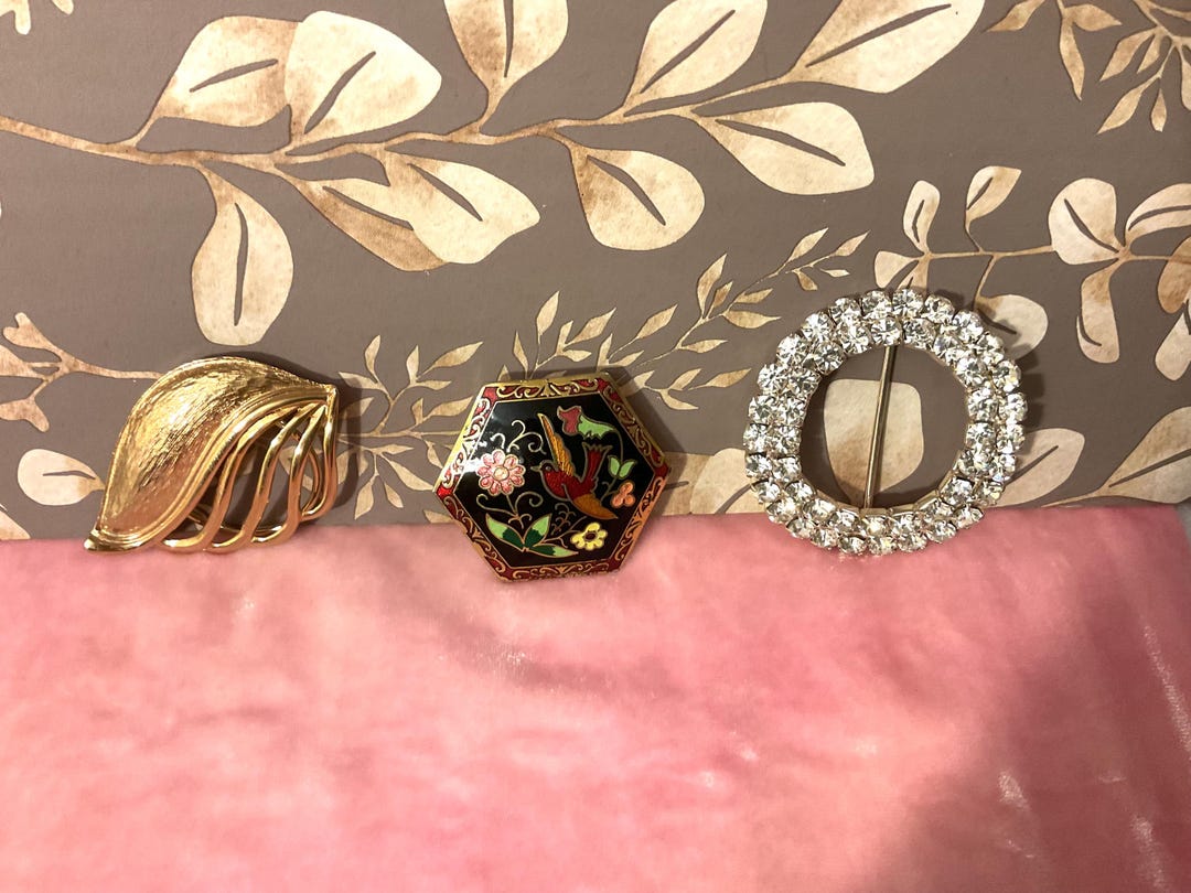 Vintage Scarf Clips - Lot of 3 - Etsy
