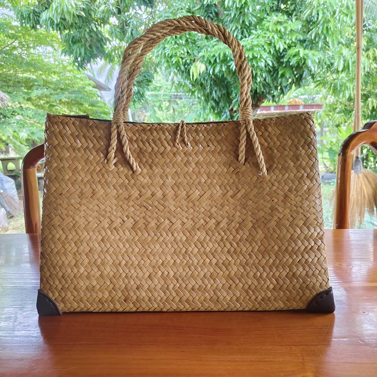 Handmade Woven Tote Bag | Natural Fiber Purse | Eco-friendly Bag From ...