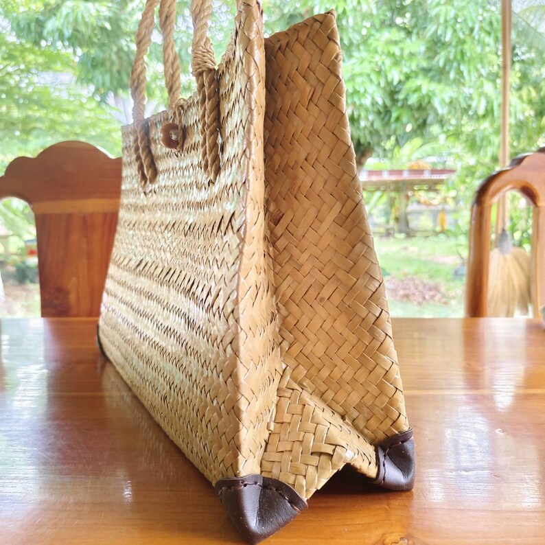Handmade Woven Tote Bag | Natural Fiber Purse | Eco-friendly Bag From ...