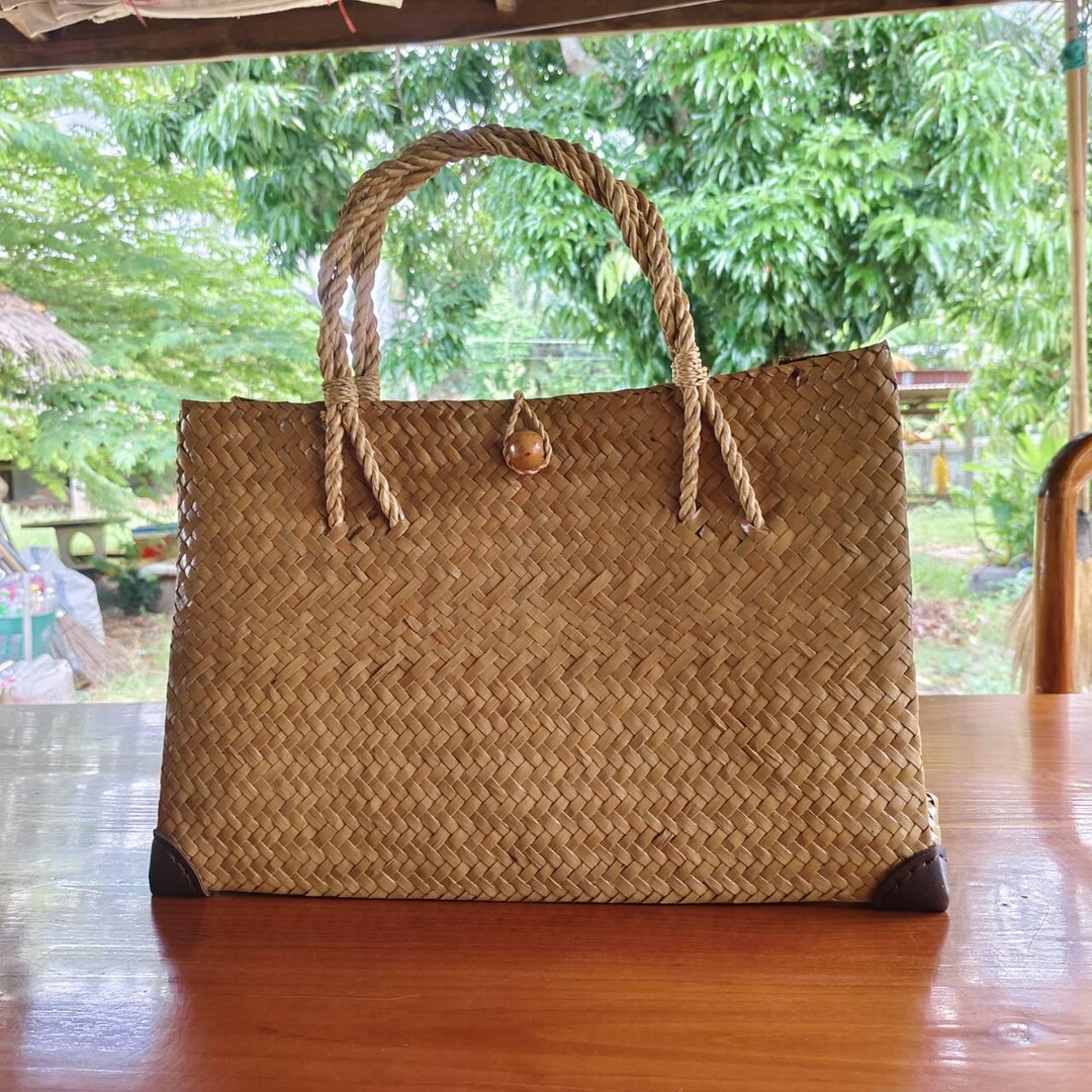 Handmade Woven Tote Bag | Natural Fiber Purse | Eco-friendly Bag From ...