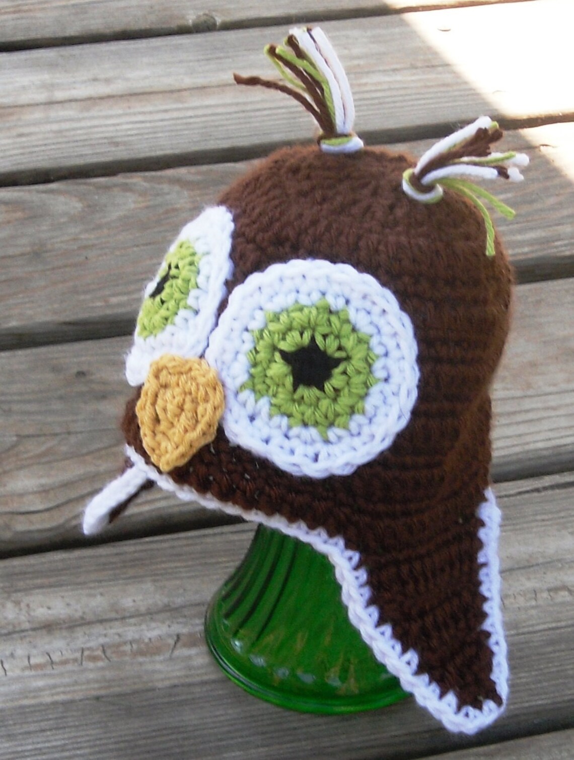 Brown Owl Hat--crochet Owl Earflap Hat--photo Prop--any Size Made to ...