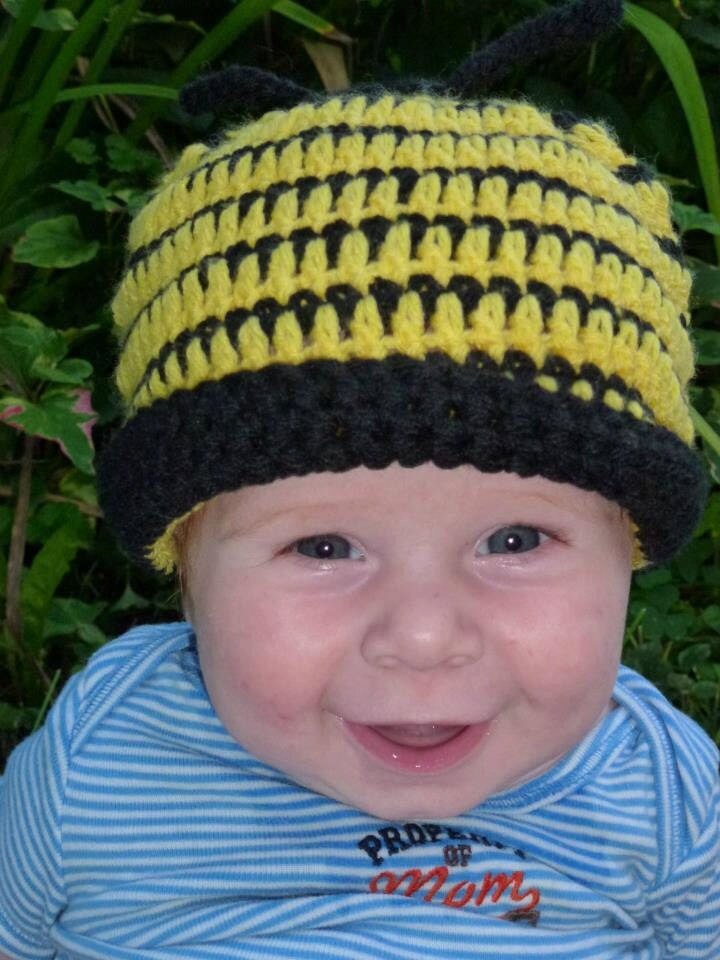 Bumble Bee Beanie Hat--any Size - Etsy