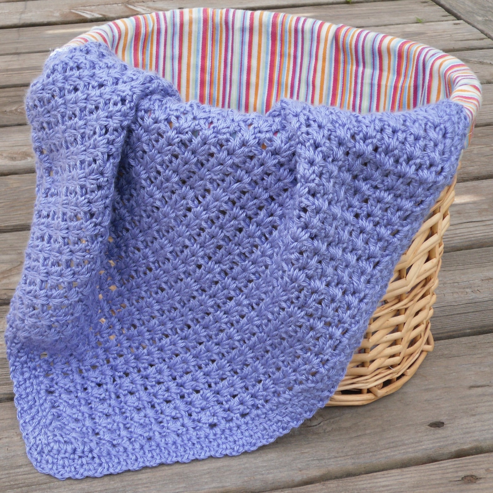 Crochet Baby Afghan Small Blanket V Stitch Blanket Mini Afghan Car Seat ...
