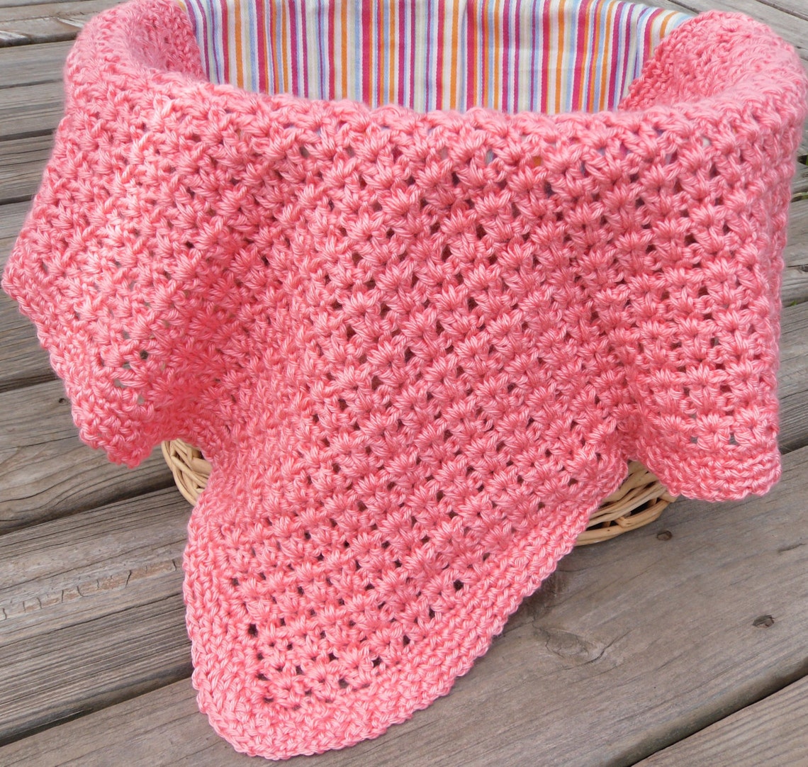 Crochet Baby Afghan Small Blanket V Stitch Blanket Mini Afghan Car Seat ...
