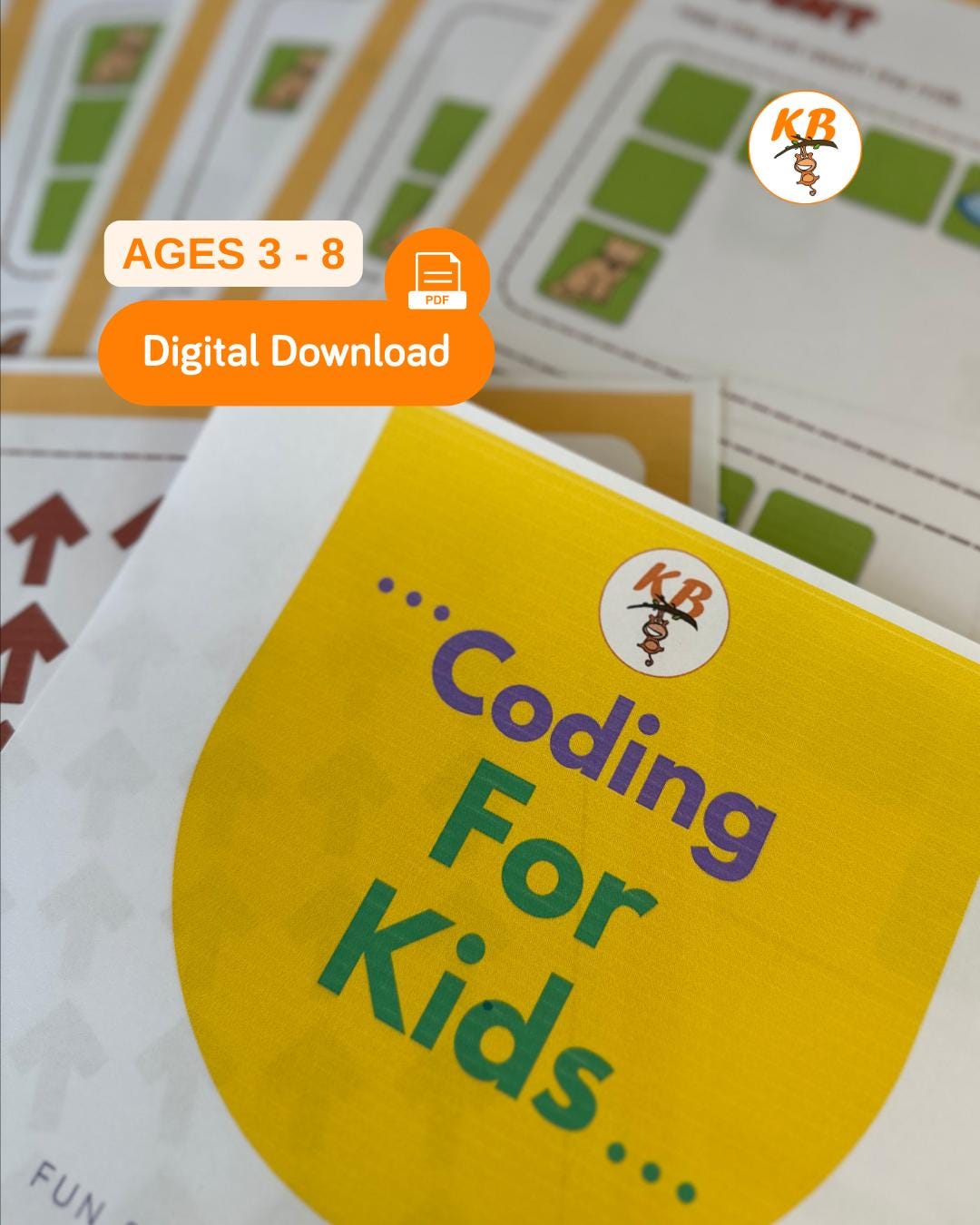 Coding Activity for Kids | Unplugged Worksheet PDF | Directional Arrows ...