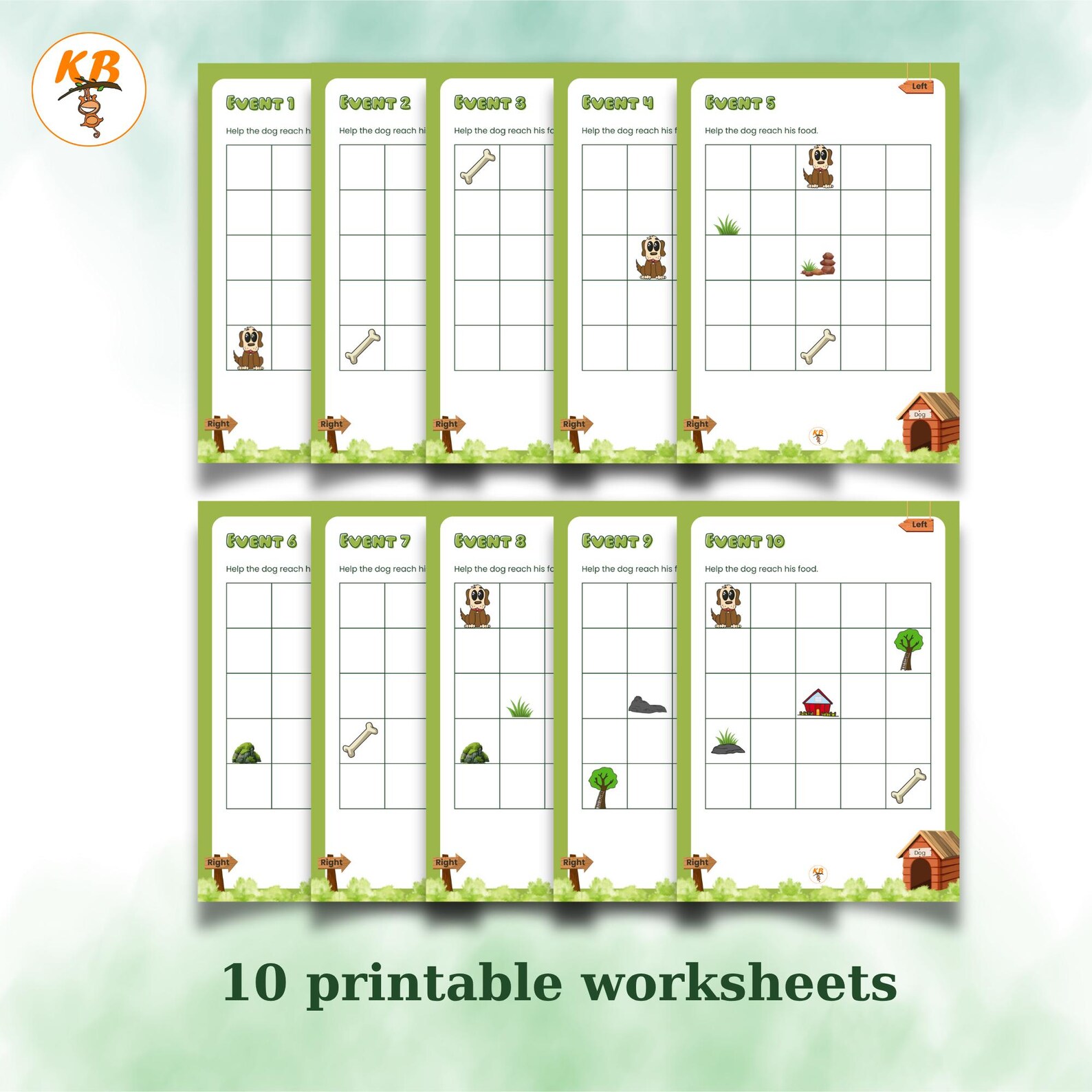 Coding Worksheet for Kids: Dog Coding (digital PDF) - Etsy