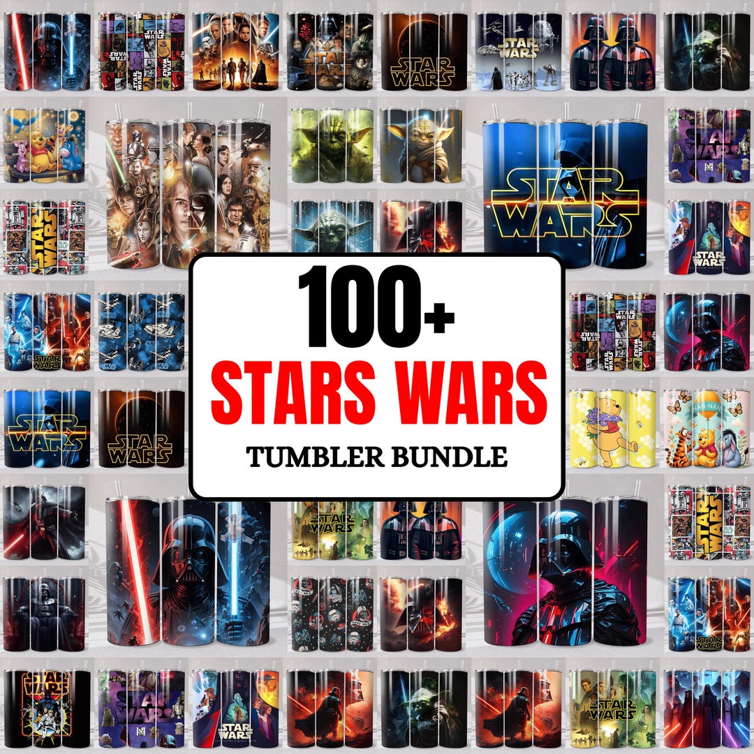 100+ Starwars Tumbler Wrap Bundle, Instant Download 20oz Tumbler PNG ...