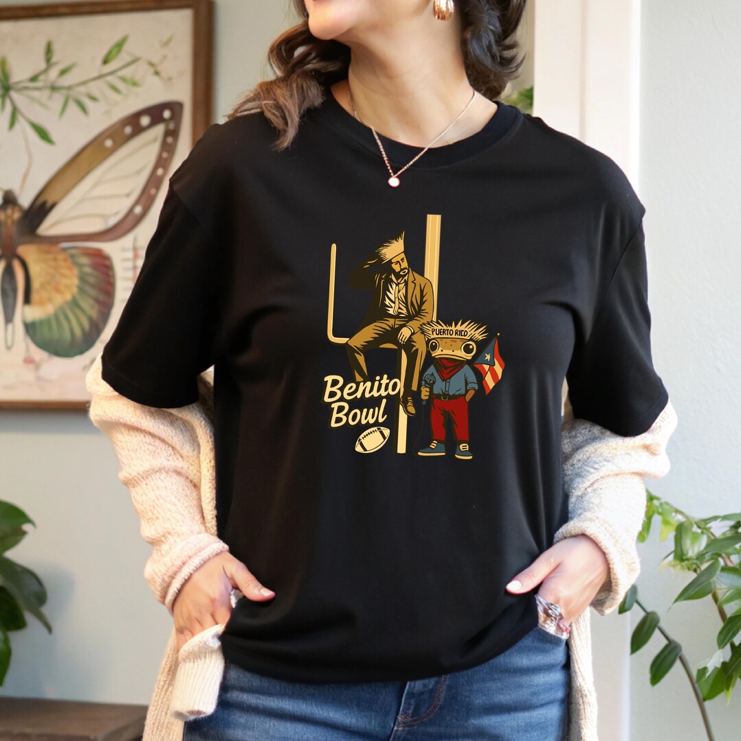 Benito Bowl Shirt, Puerto Rico Coqui Frog Tee, Football Fan Gift ...