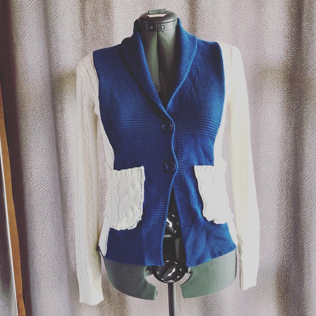 Upcycled Cardigan - Etsy