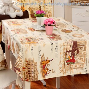 Tablecloth Classic Music Piano Rectangle Square Round Dinner,party ...