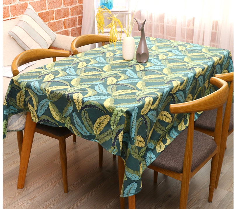 Tablecloth Palm Tree Rectangle Square Round Oval DiningCoffee | Etsy