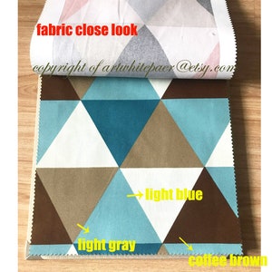 Table Runner Geometric Triangle Blue Gray White Dinning,party,christmas ...