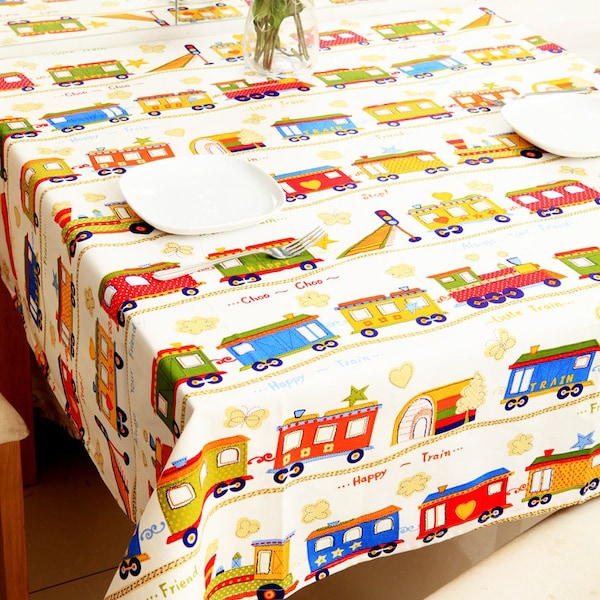 Train Tablecloth - Etsy