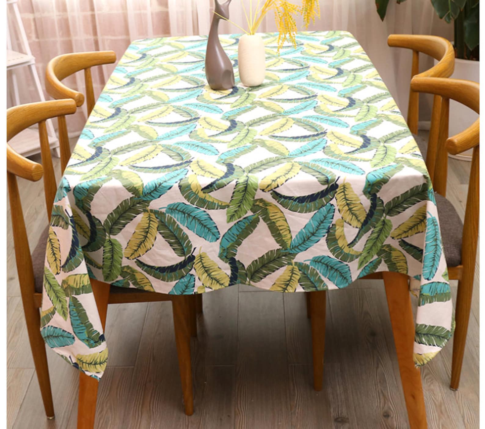 Tablecloth Palm Tree Rectangle Square Round Oval Diningcoffee - Etsy