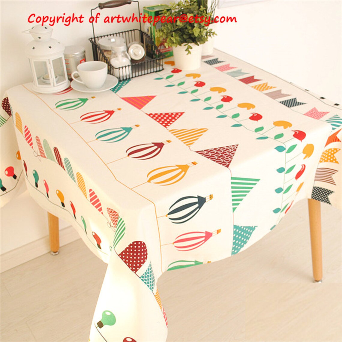 Tablecloth Party Banner Balloon Rectangle Square Round - Etsy