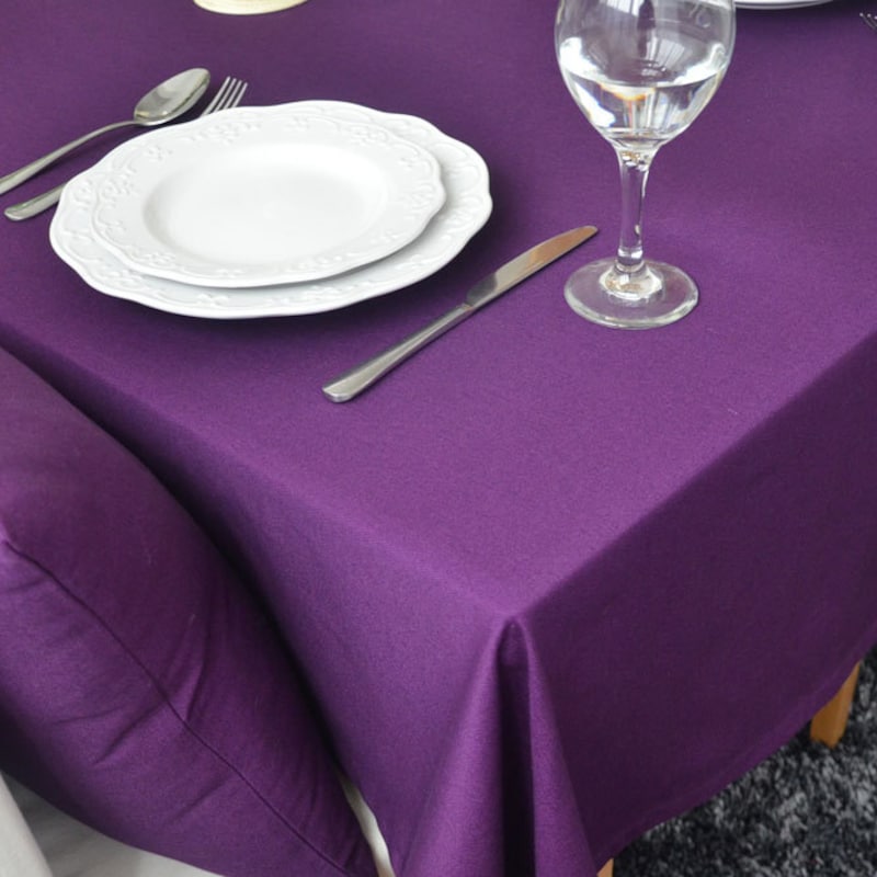 Purple Tablecloth - Etsy
