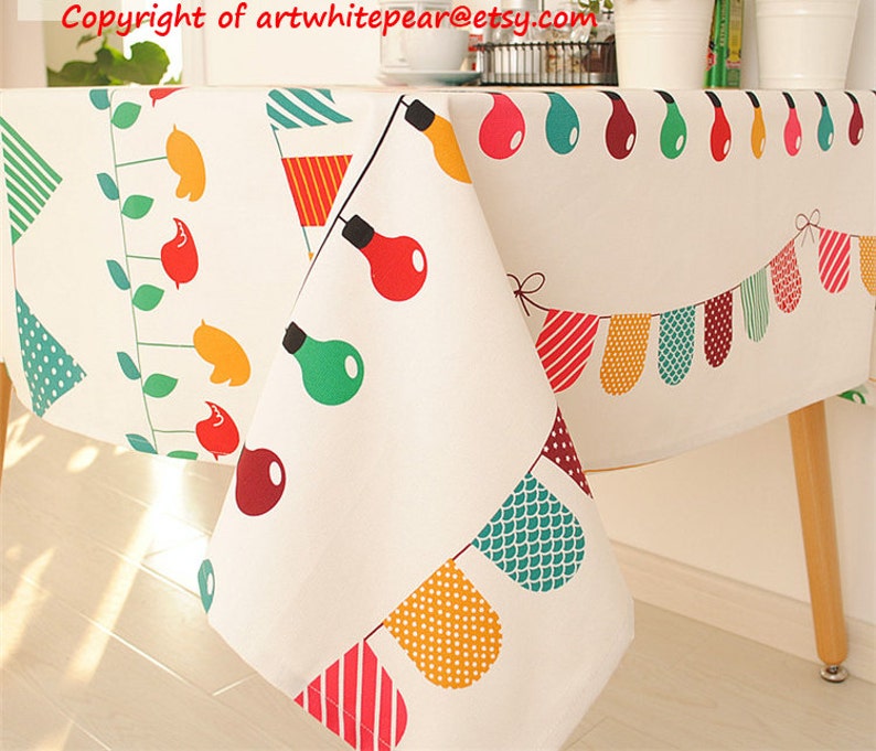 Tablecloth Party Banner Balloon Rectangle Square Round - Etsy