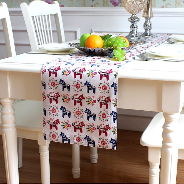 Swedish Table Runner - Etsy
