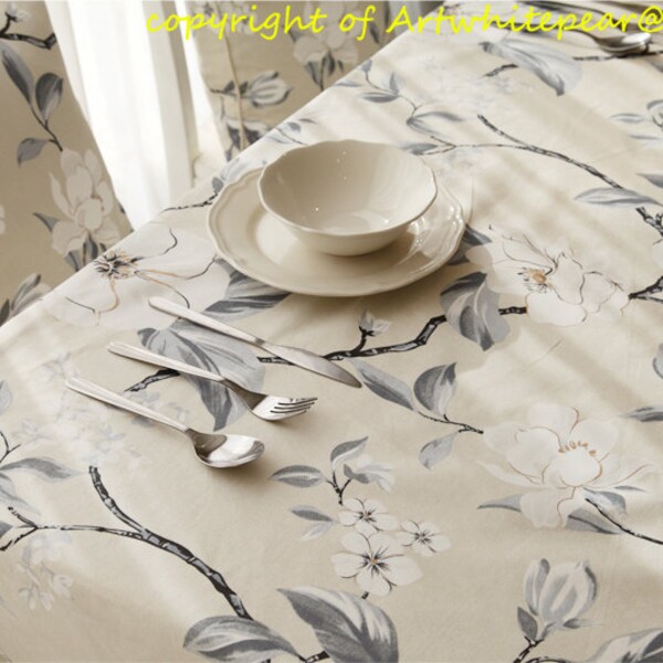 Magnolia Tablecloth - Etsy