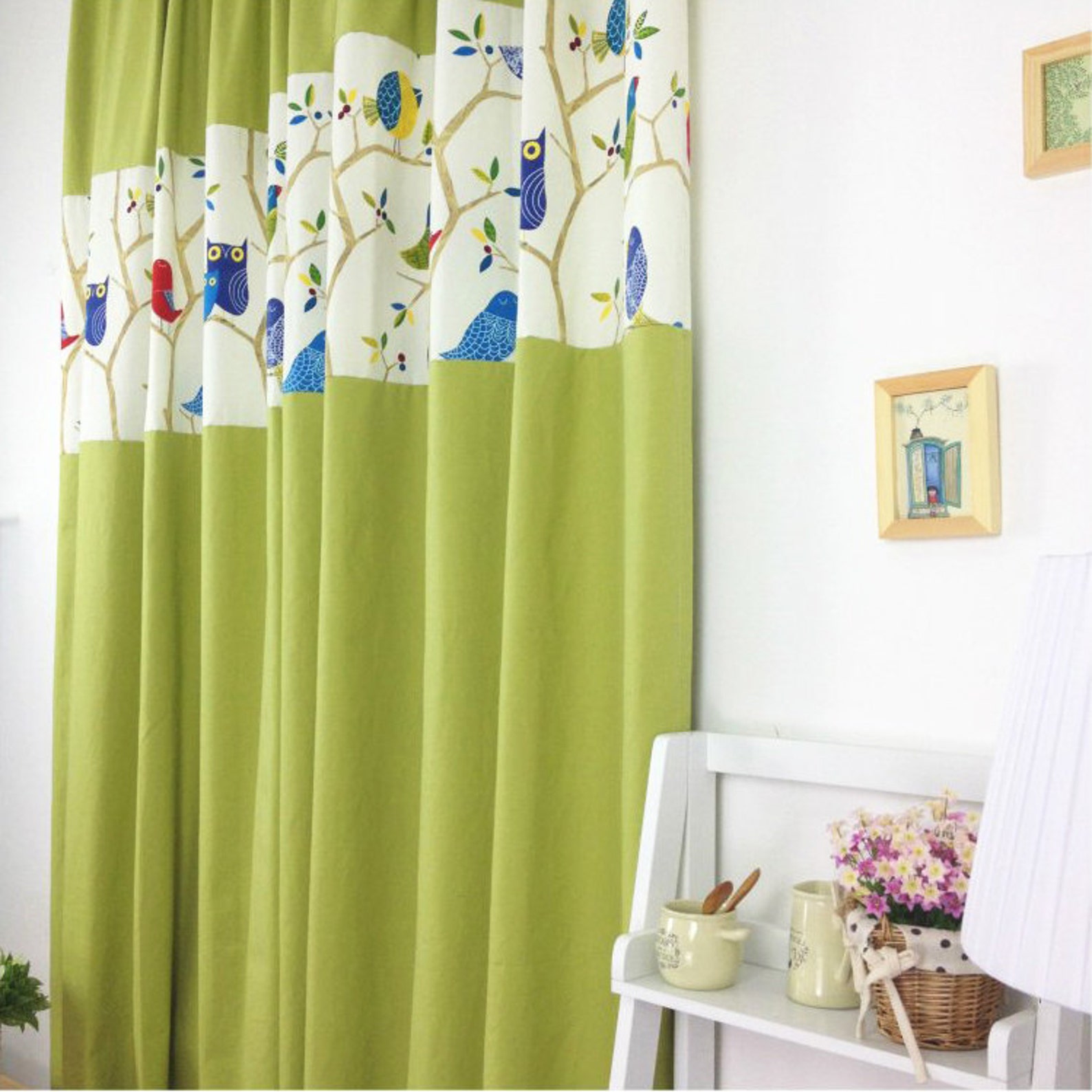 Kids Nursery Children Window Curtain Valance/window Treatment | Etsy