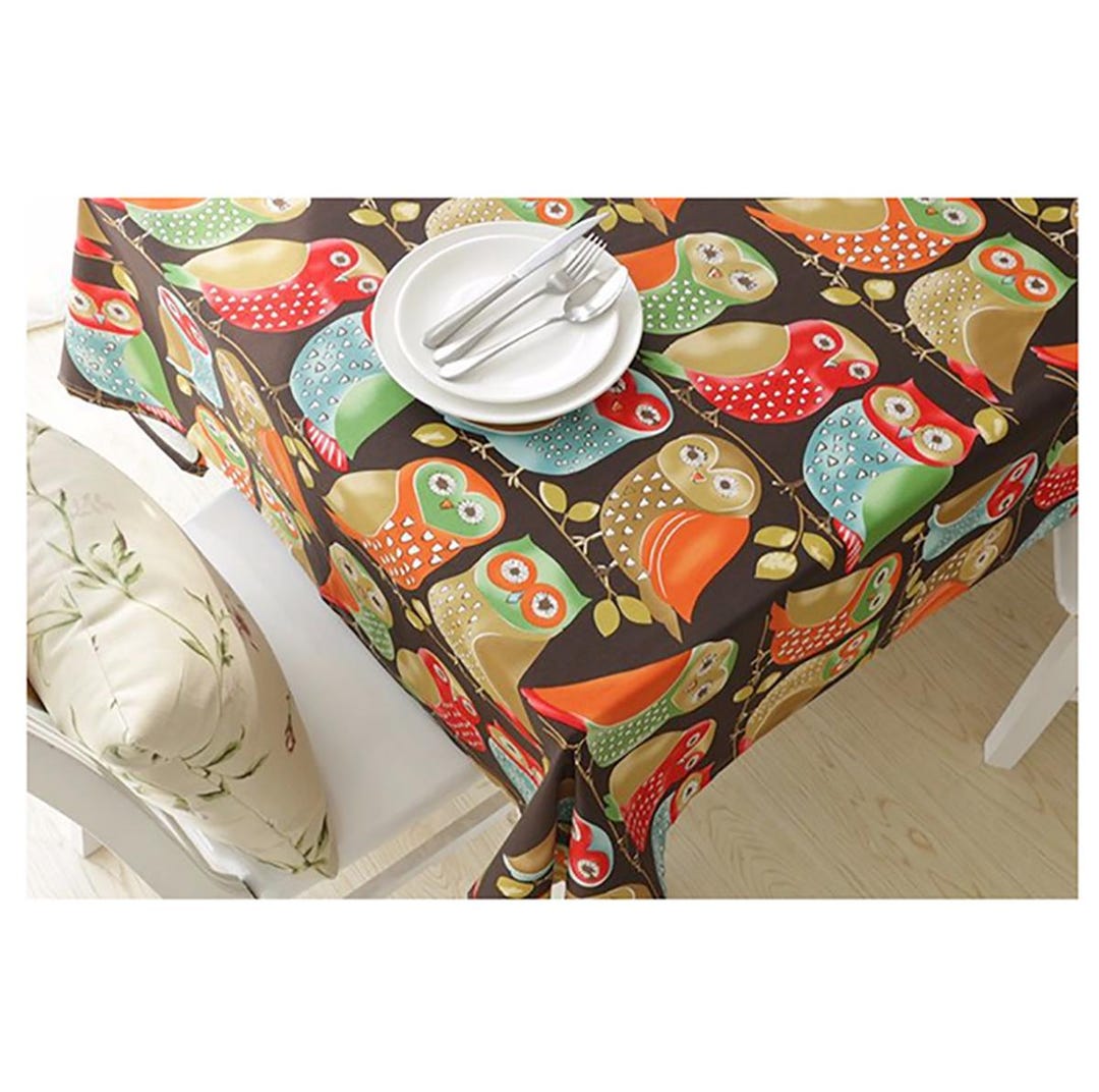 Owl Bird Rectangle Square Tablecloth,round Oval Party Tablecloth,kids ...