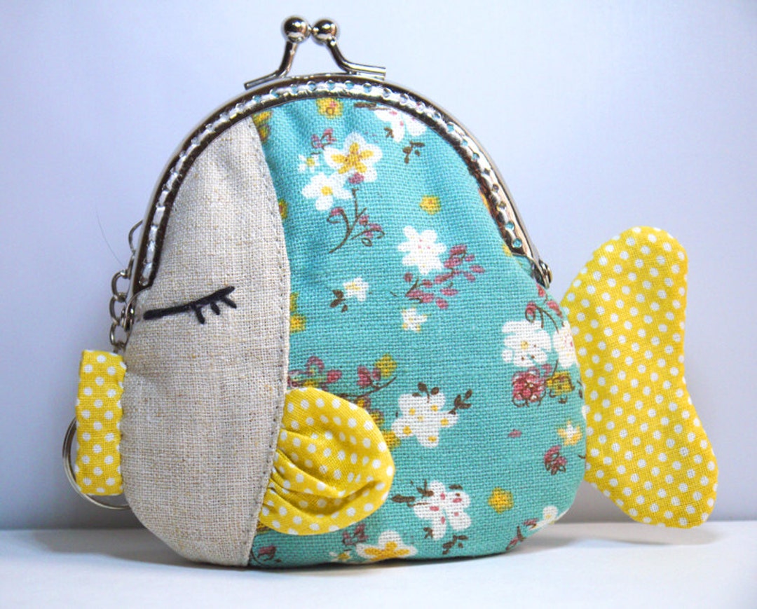 Kiss Lock Bag Little Fish Women Girl Children Bridesmaid Snap Coin ...