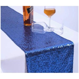 Royal Blue Sequin Wedding Table Runner,glitz Cake Table Cloth,shower ...