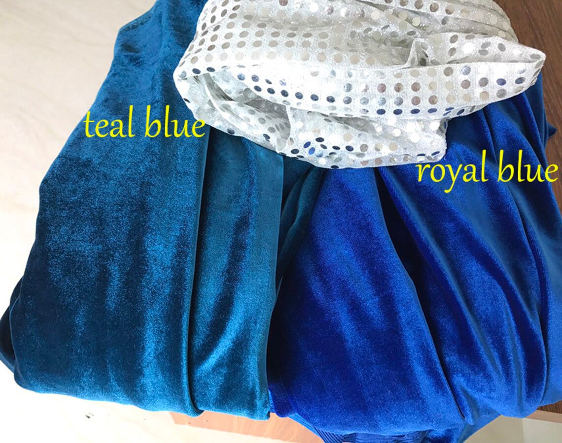 Velvet Table Runner Royal Blue Rectangle Square Round Oval | Etsy